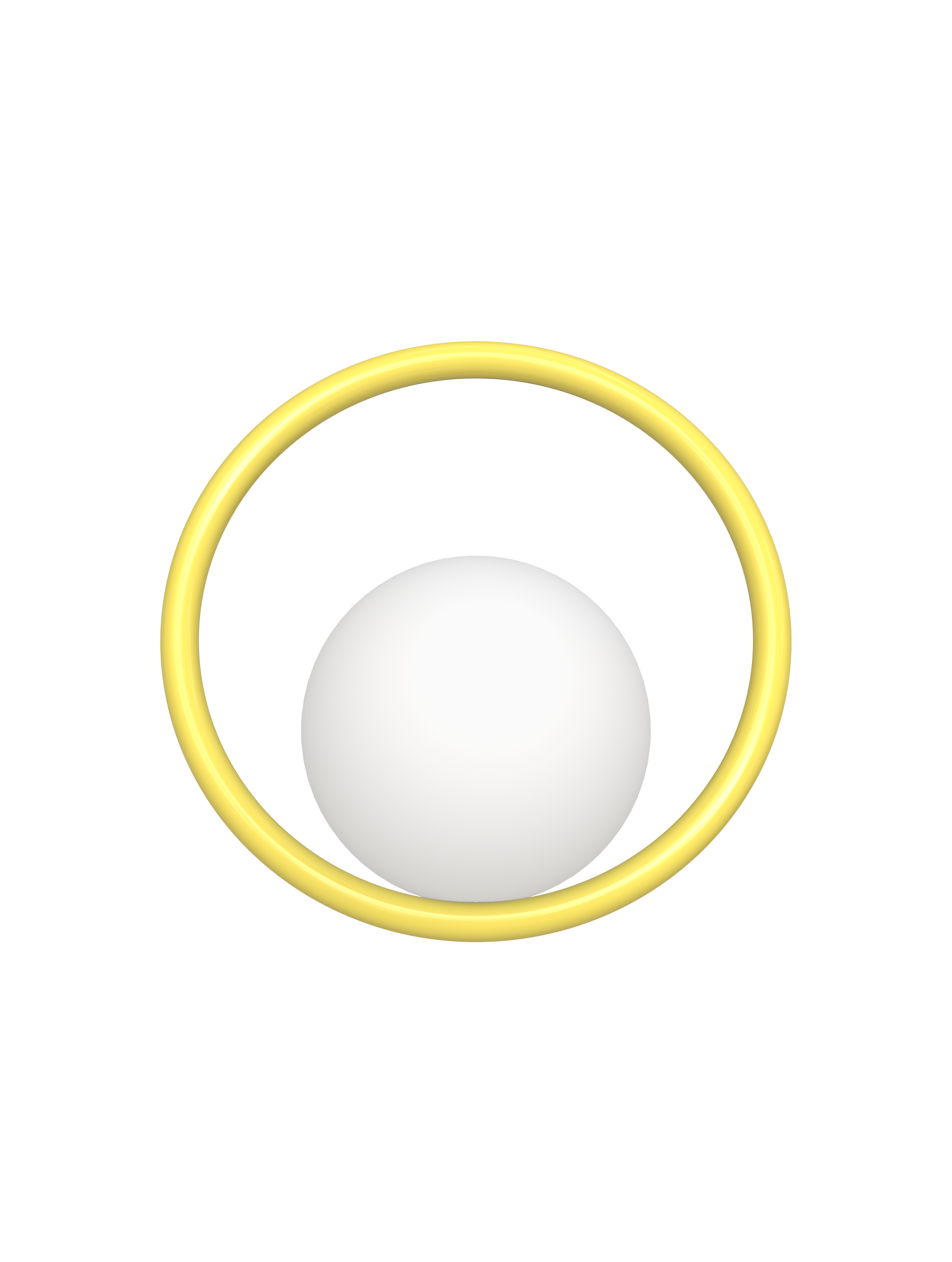 HULA HOOP Wall lamp Sunshine Yellow